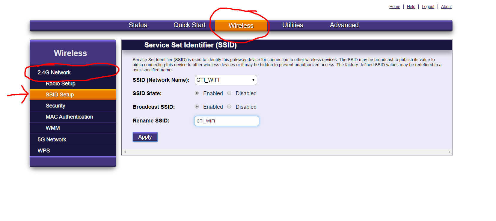 How to change your WiFi name and password – CTI Helpdesk