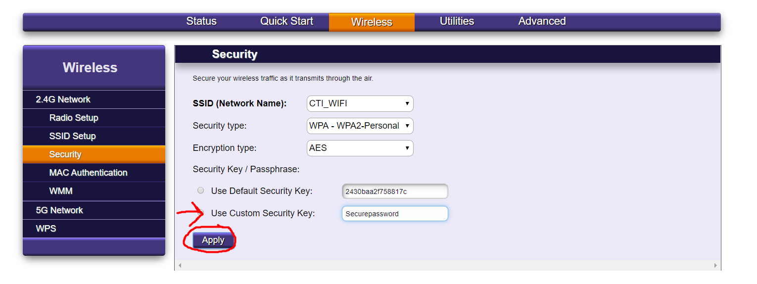 How to change your WiFi name and password – CTI Helpdesk